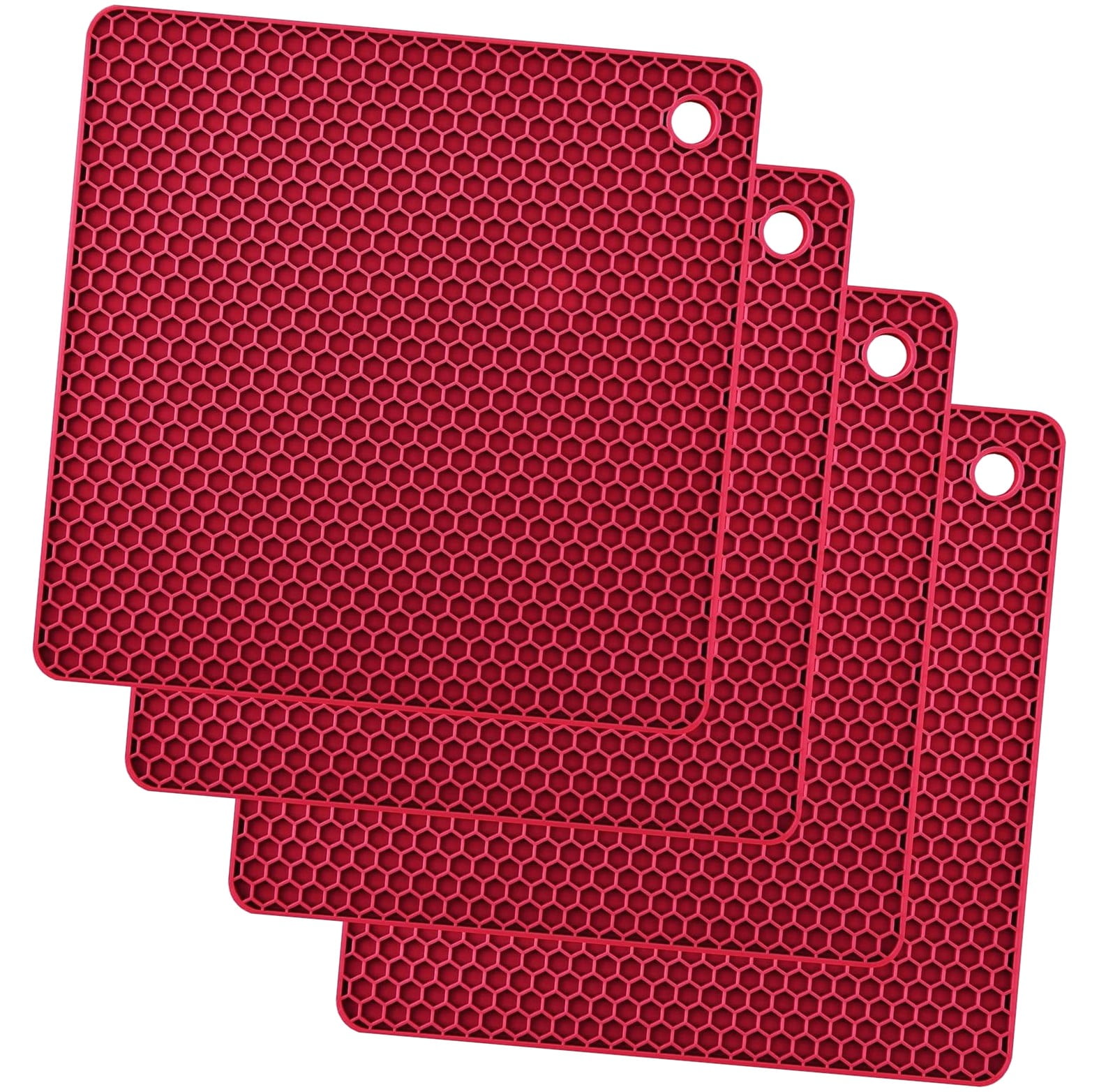 SKYSONIC Trivets for Hot Dishes, Pots and Pans, Hot for Kitchen, Merlot ...