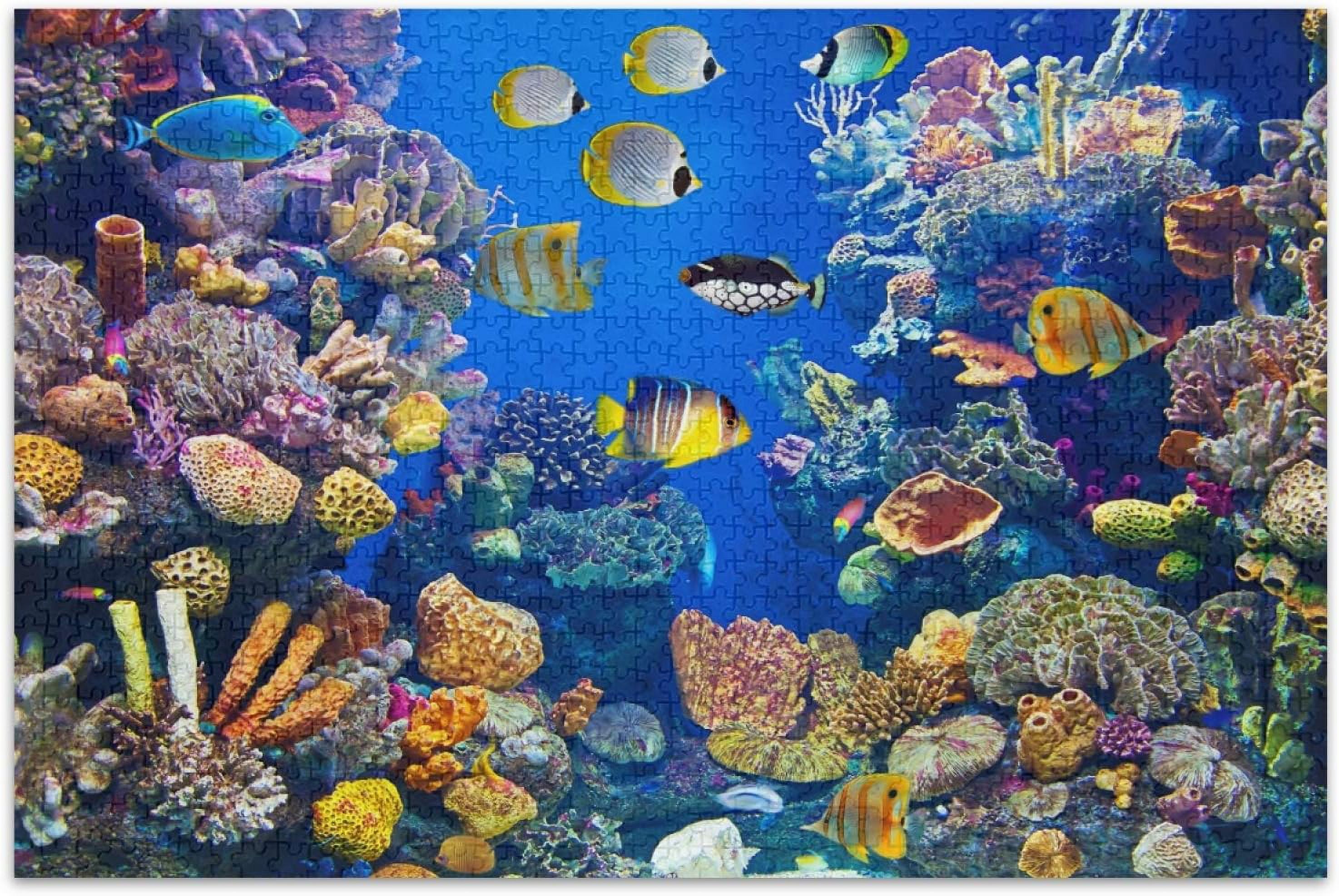SKYSONIC Underwater World Fish Jigsaw Puzzles 500PCS Paper Puzzle ...