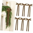 SKYSONIC Velvet Christmas Bow of 6 Large Pre-made Craft Wreath Bows ...