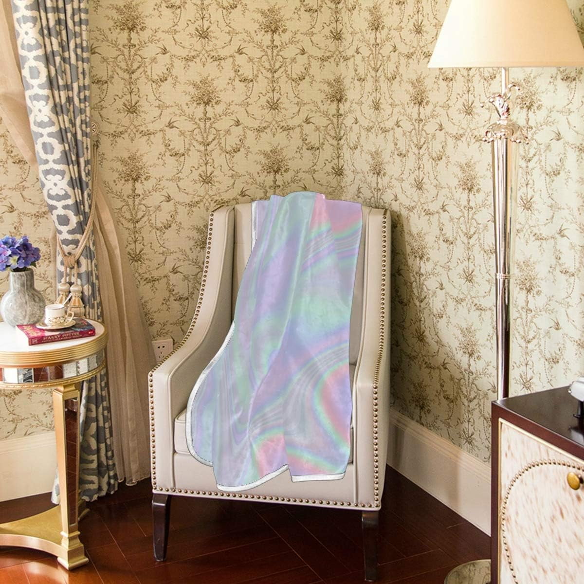 SKYSONIC Velvet Plush Throw Thermal Blanket - 4x5FT - Holographic in ...