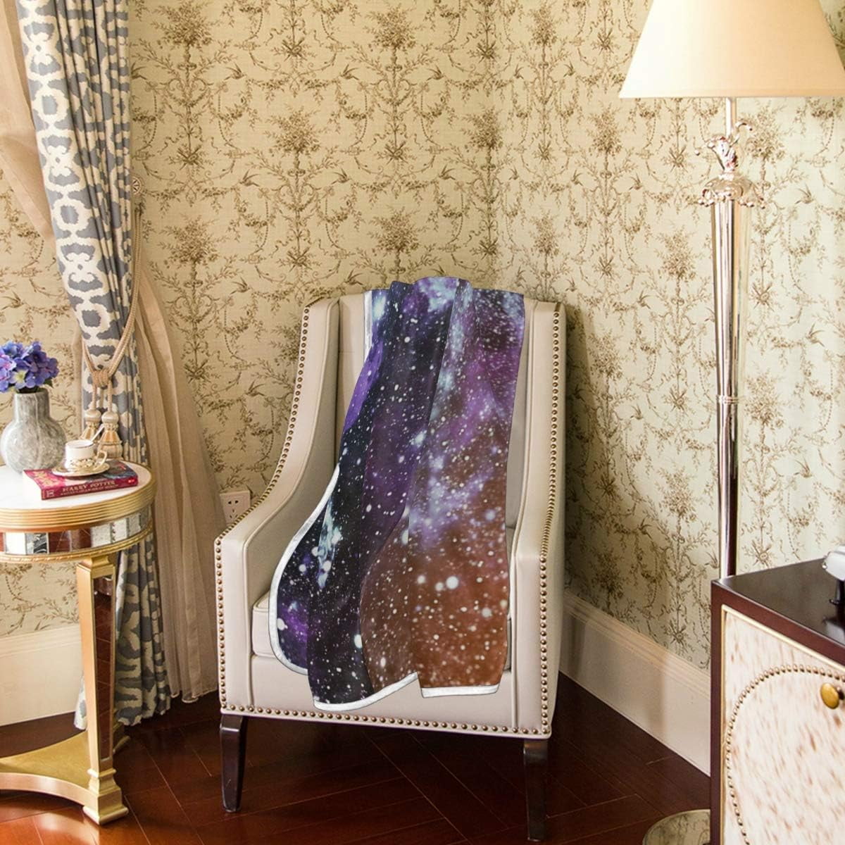 SKYSONIC Velvet Plush Throw Thermal Blanket - 4x5FT - Starry Outer ...