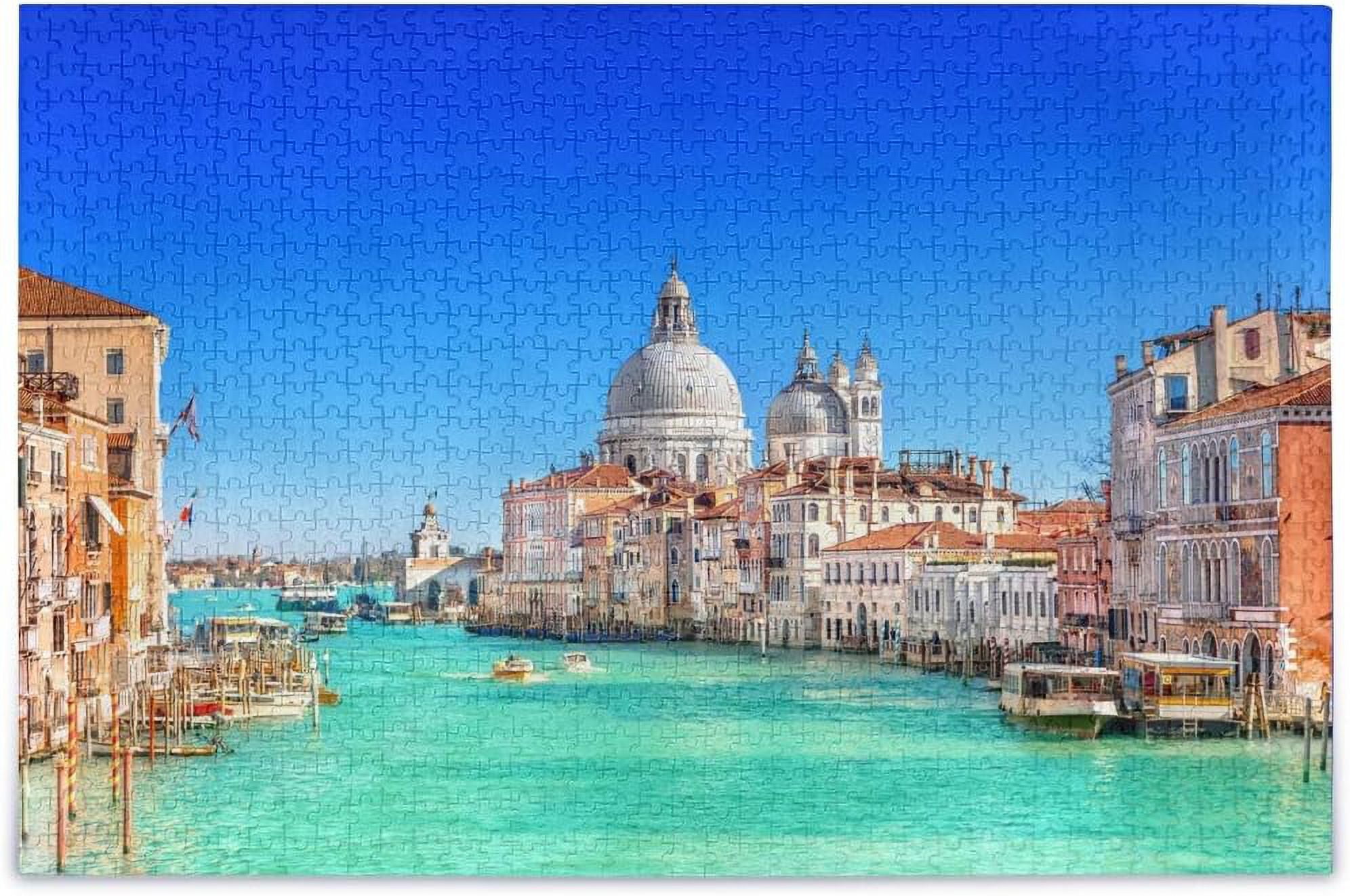 SKYSONIC Venice Puzzle 500PCS Wooden Puzzle Artwork Jigsaw Puzzle Home ...