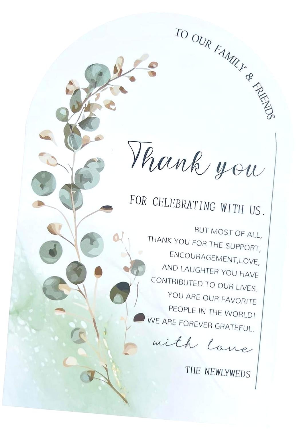 SKYSONIC Wedding Appreciation Table Settings, Centerpiece Decor for ...