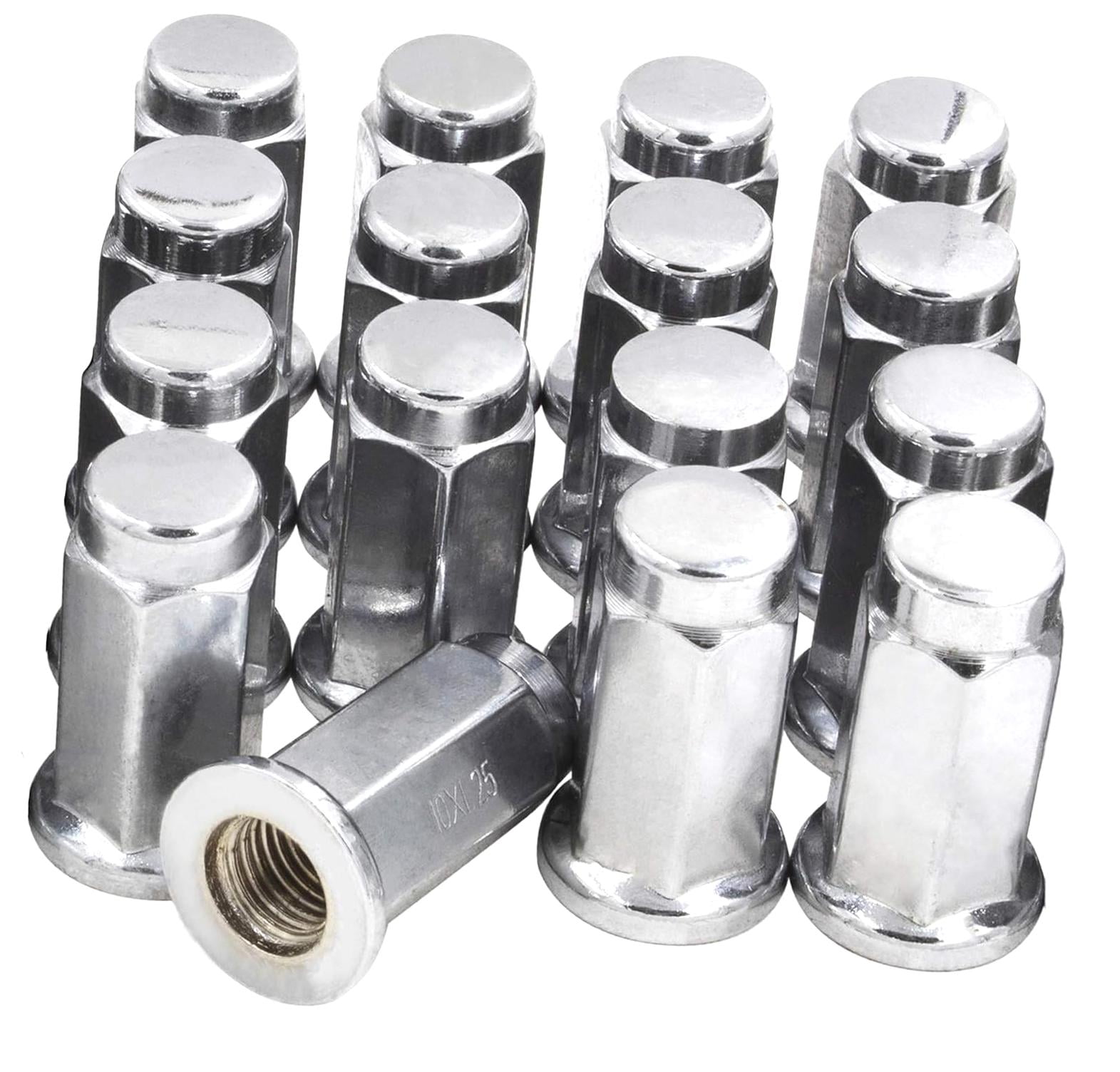 SKYSONIC Wheel Components Bundle of 16 Polished 3/8 Flat Base ATV & UTV ...