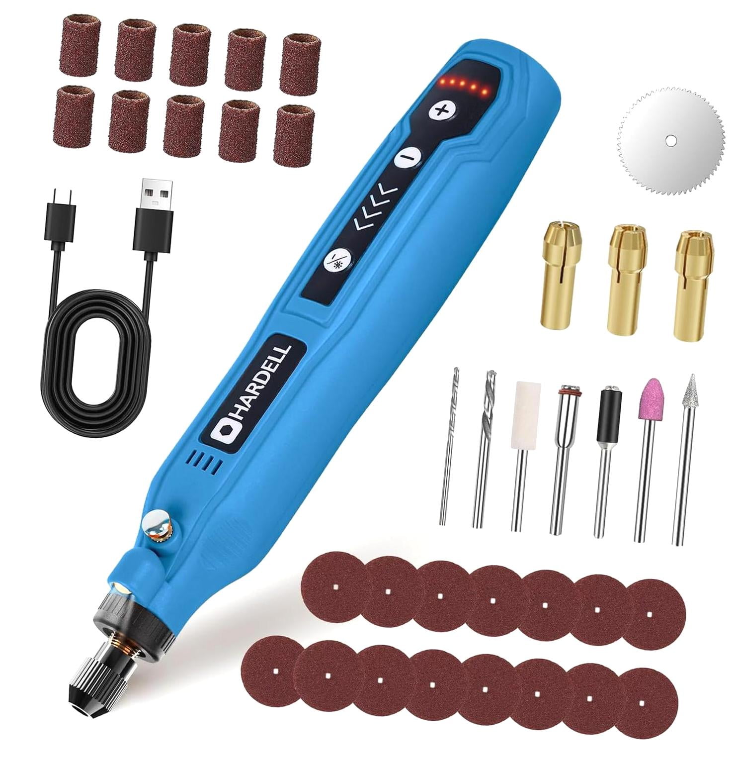 SKYSONIC Wireless Multi-Tool, 5-Speed Adjustable Mini Tool Set with 36 ...