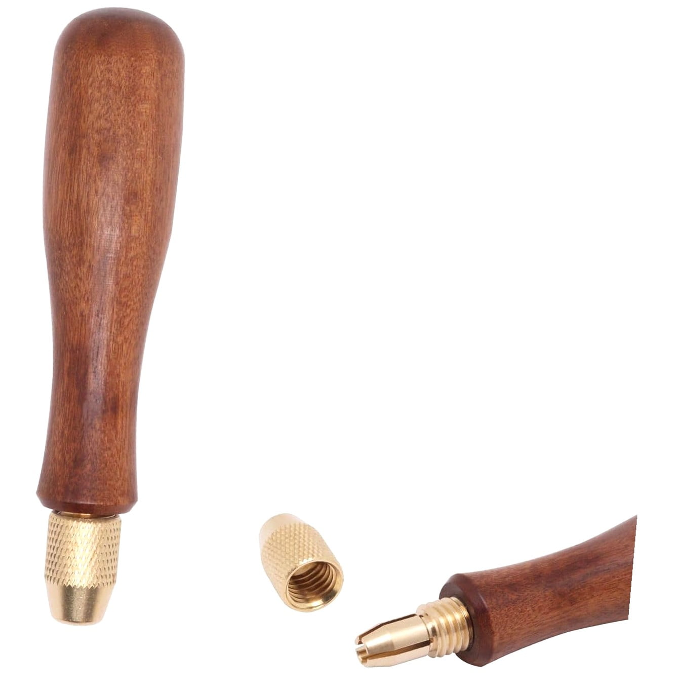 SKYSONIC Wood File Handle, Wood Handle with Collet Chuck, Wooden ...