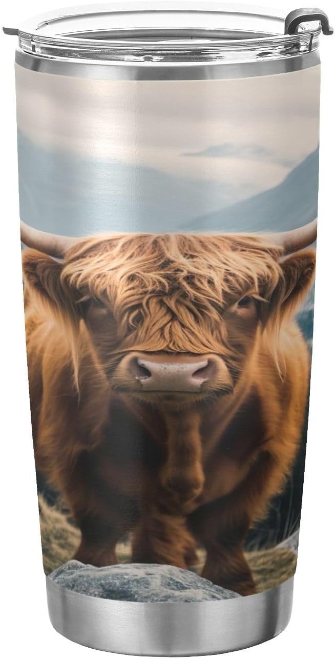 SKYSONIC Yak Pattern in The High Mountain 12 oz Stainless Steel ...