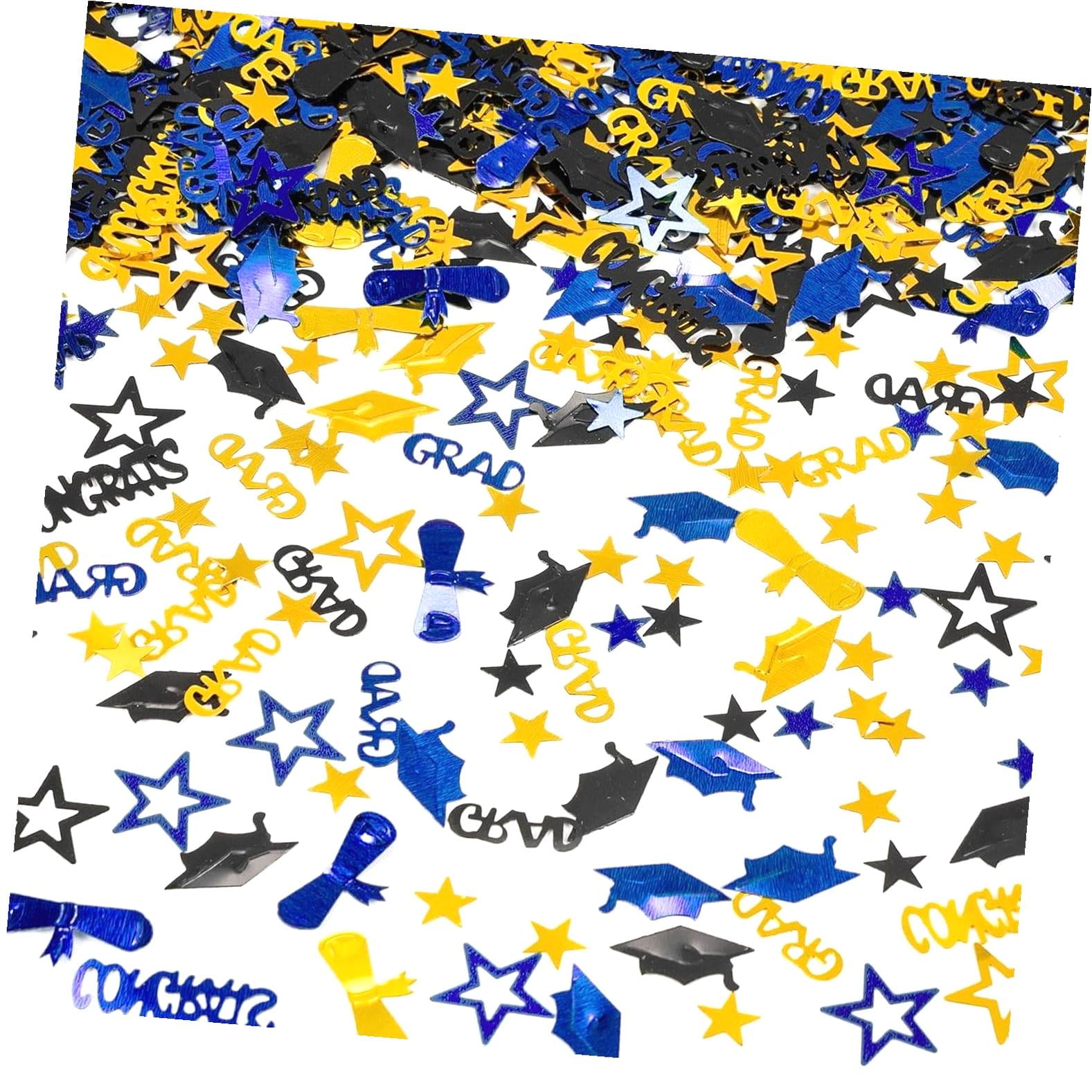 SKYSONIC and Black Graduation Confetti 2025, 1000 Pcs Grad Confetti ...
