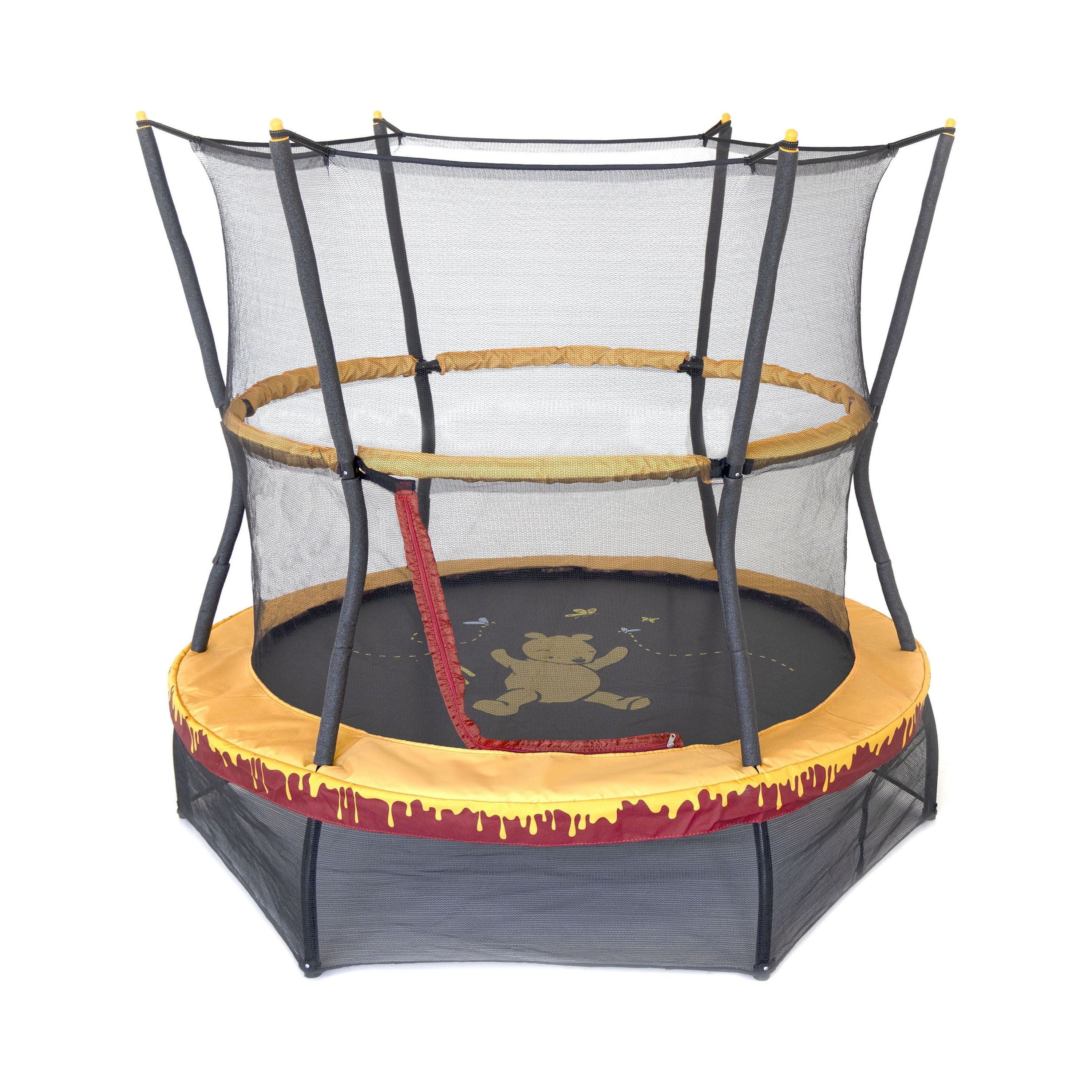 Skywalker Sports 60'' Mini Trampoline with Handle & Safety Net, Indoor ...