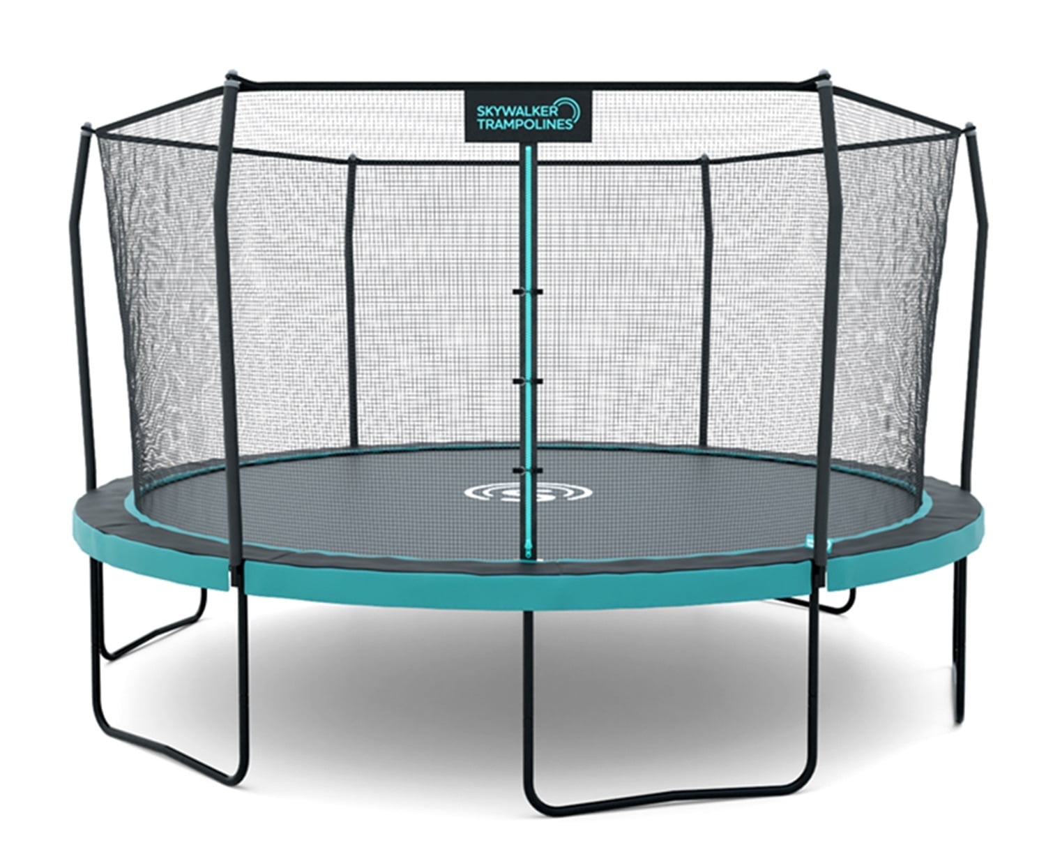 SKYWALKER TRAMPOLINES 12 FT Round Trampoline with Safety Enclosure Net ...