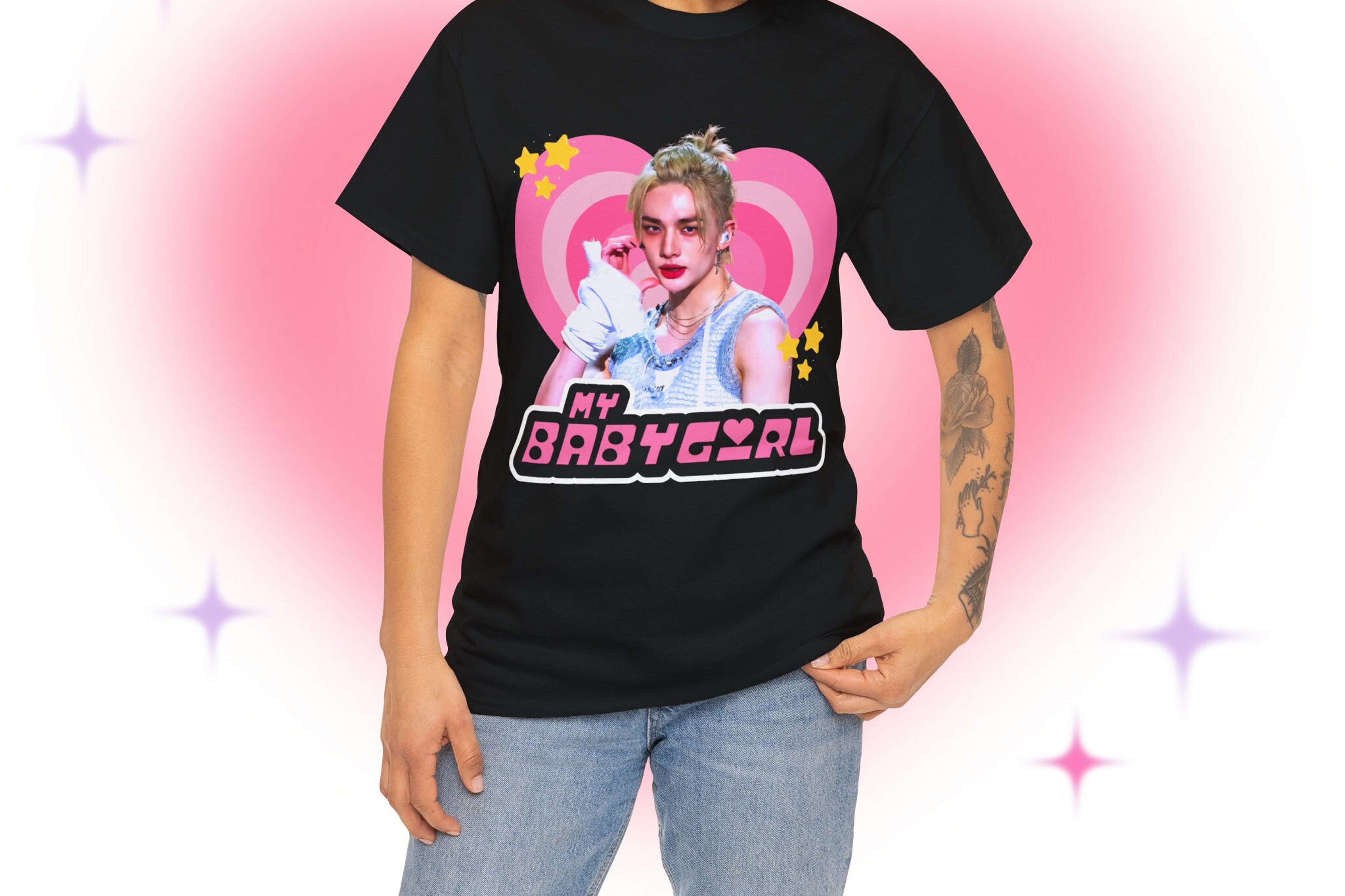 SKZ Hyunjin Y2k Babygirl Shirt, Stray Kids Hyunjin Blonde Merch, SKZ ...