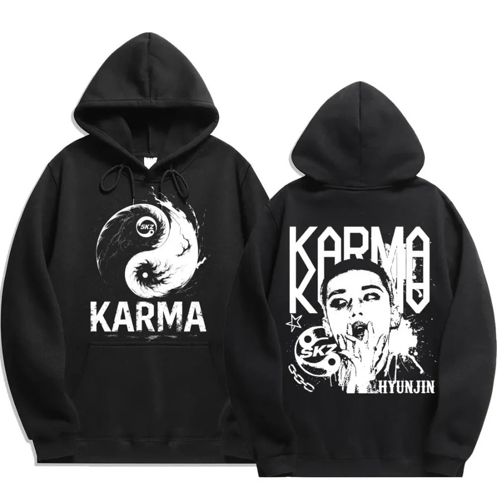 SKZ Karma Merch Unisex Hoodie Long Sleeve Unisex Pullover Kids Clothing ...