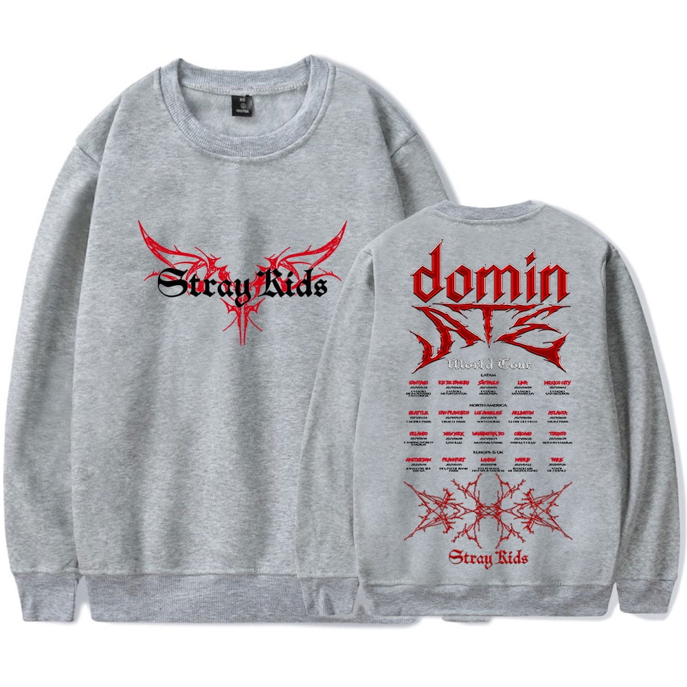 SKZ Stray Kids Dominate World Tour Dates Long Sleeve Tee Cosplay Unisex ...