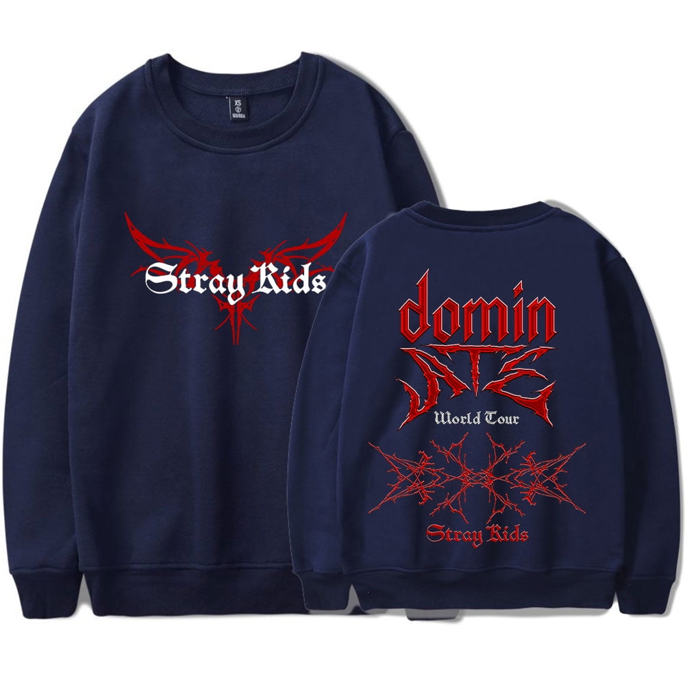 SKZ Stray Kids Dominate World Tour Logo Long Sleeve T-Shirts Cosplay ...