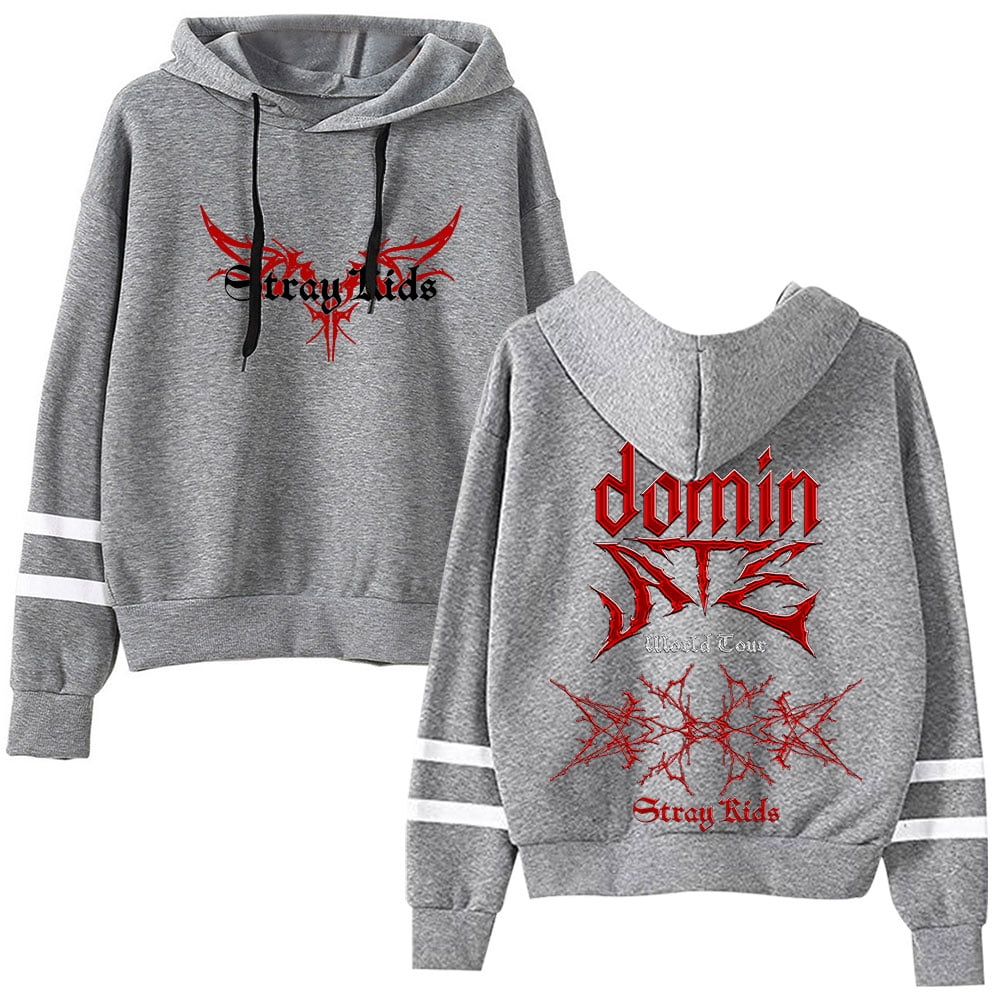 SKZ Stray Kids Dominate World Tour Logo Pullover Hoodies Pocketless ...