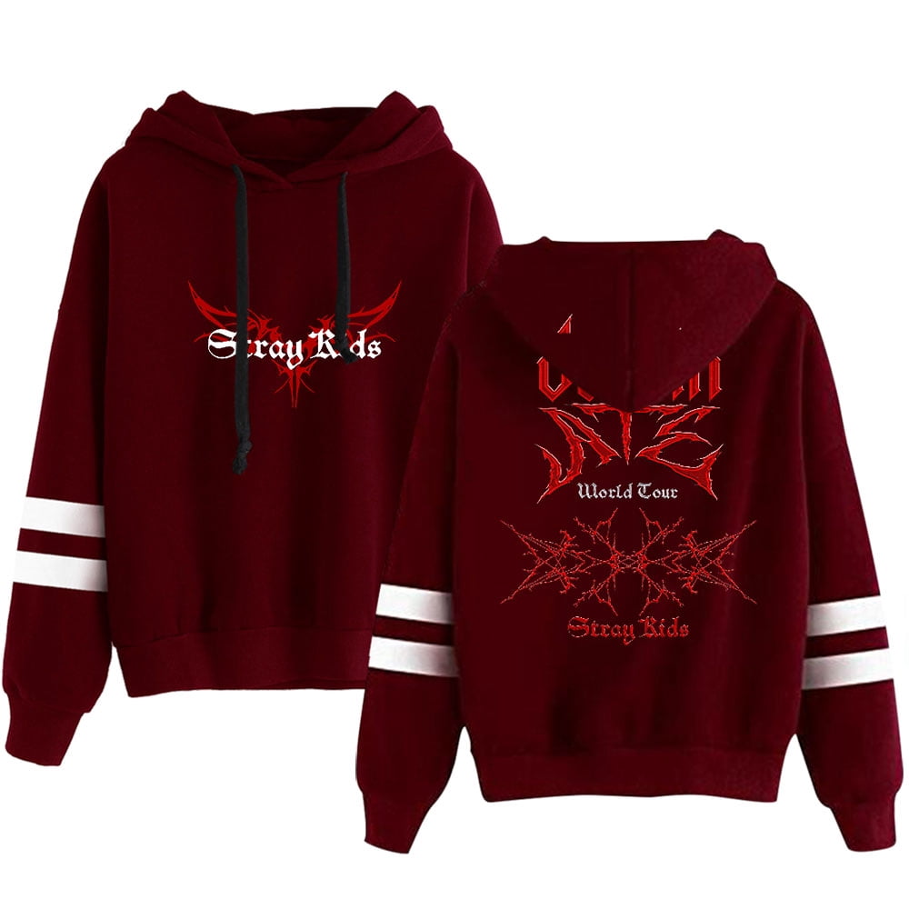 SKZ Stray Kids Dominate World Tour Merch Hoodie Pocketless Parallel ...