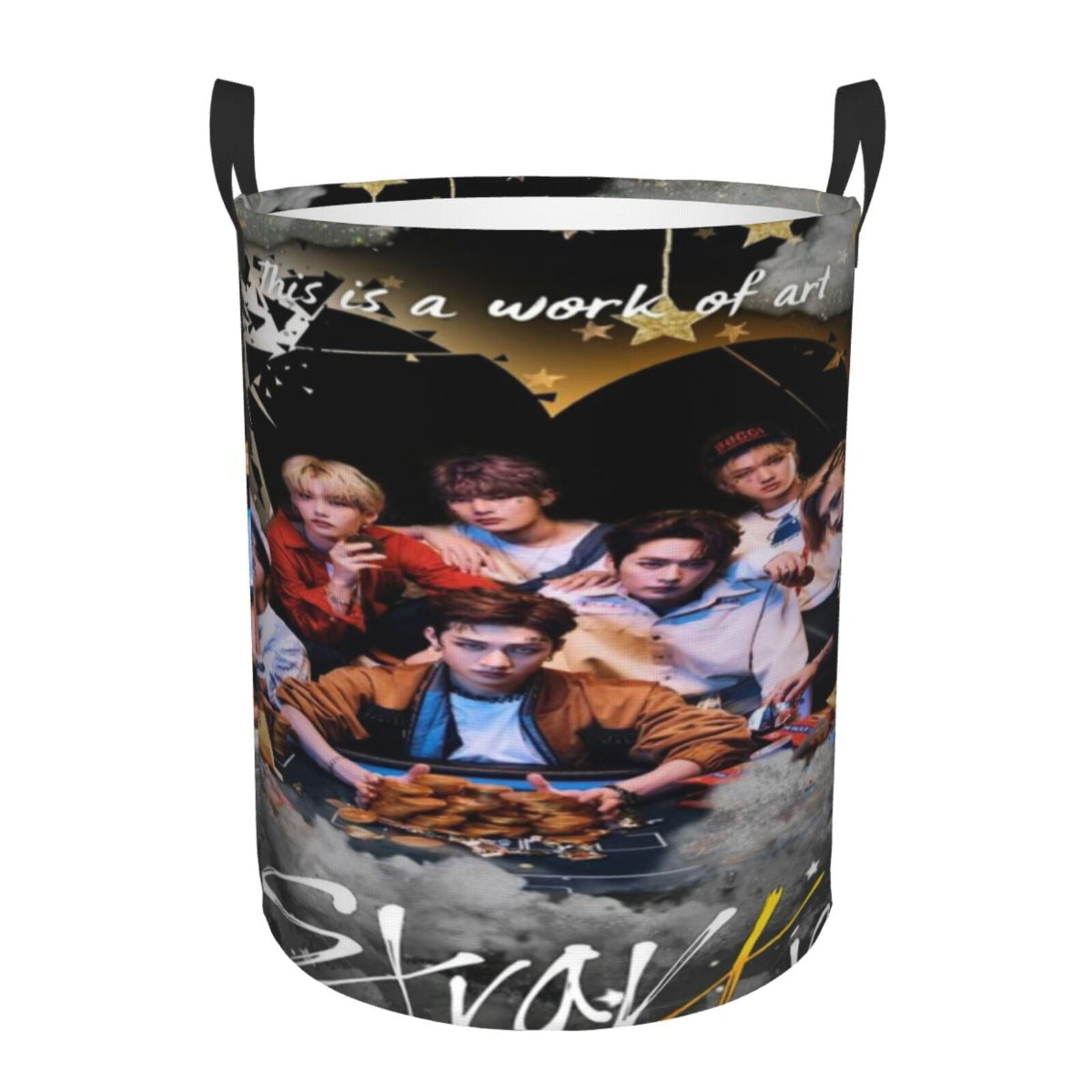 SKZ Stray Korea Ki-DS Laundry Basket with Handle Waterproof Fabric ...