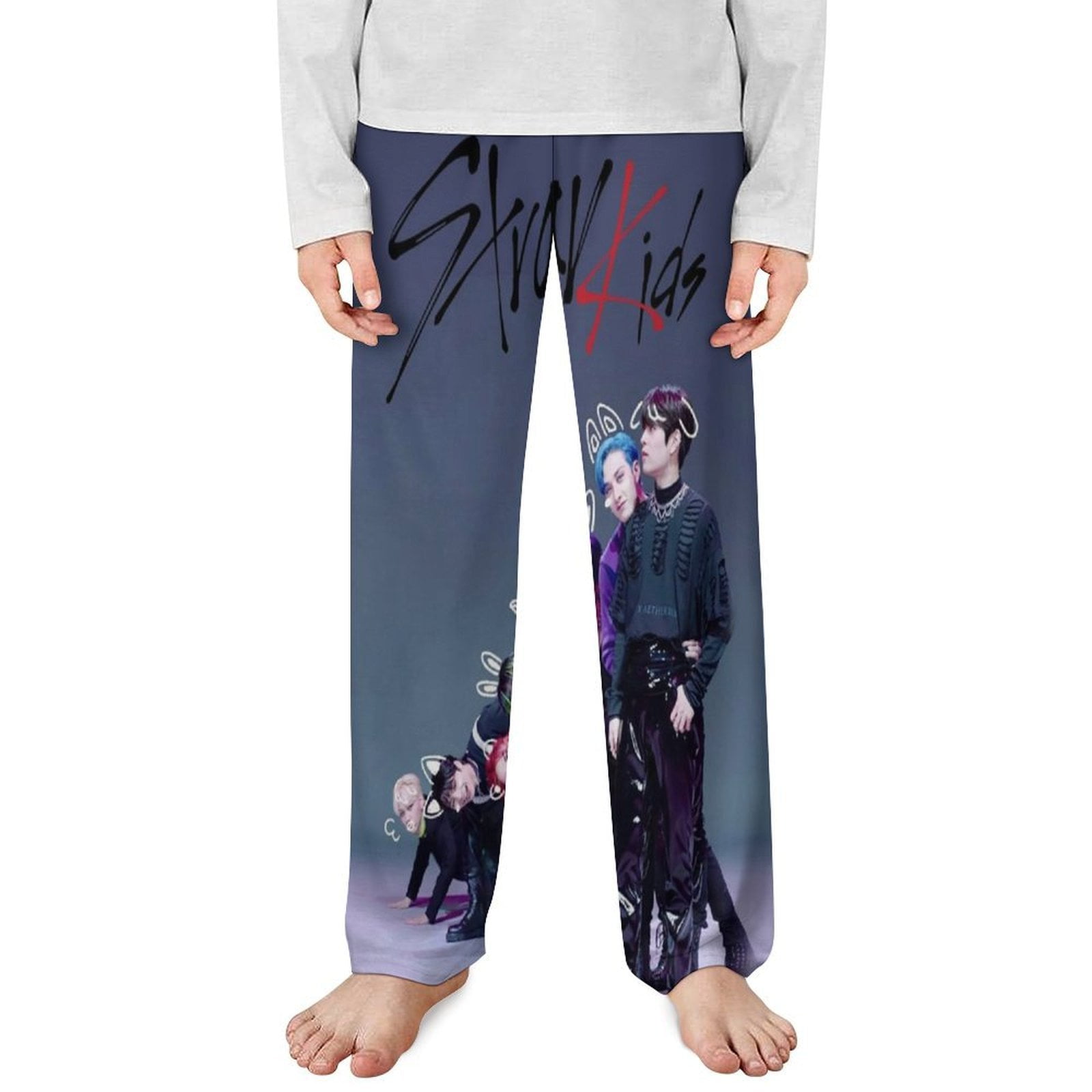 SKZ Stray Korea Ki-DS Pajama Pants Cartoon Casual Lounge PJ Bottoms ...