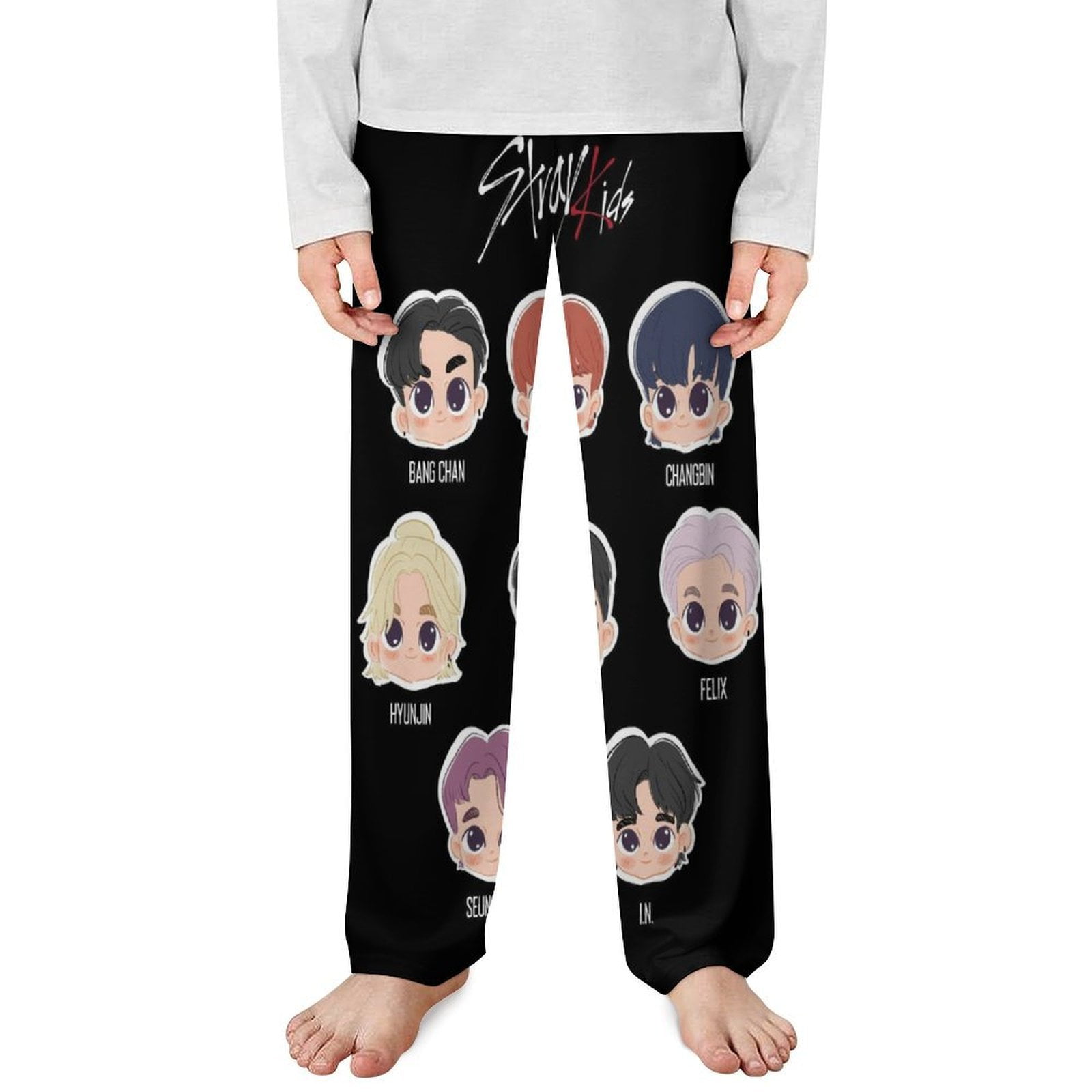 SKZ Stray Korea Ki-DS Pajama Pants Cartoon Casual Lounge PJ Bottoms ...