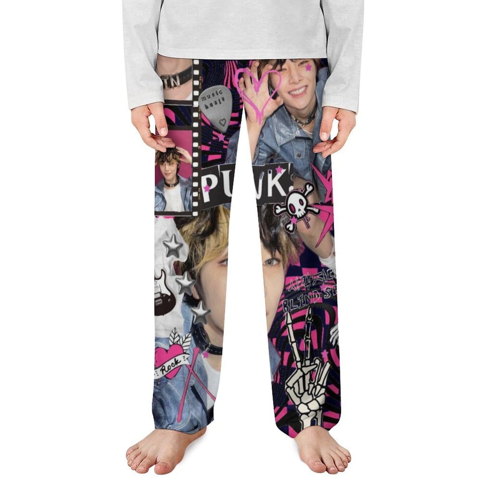 SKZ Stray Korea Ki-DS Pajama Pants Cartoon Casual Lounge PJ Bottoms ...