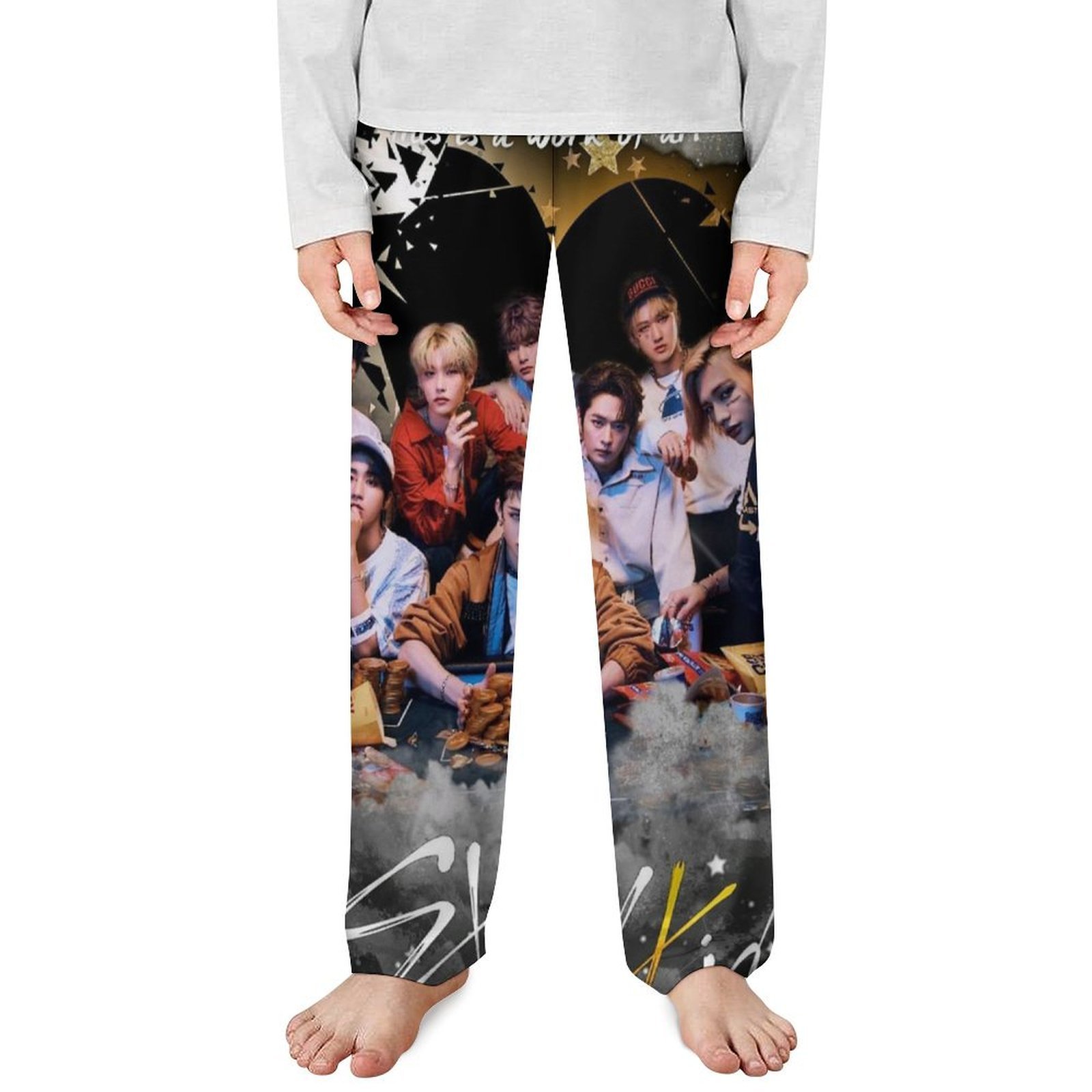 SKZ Stray Korea Ki-DS Pajama Pants Cartoon Casual Lounge PJ Bottoms ...
