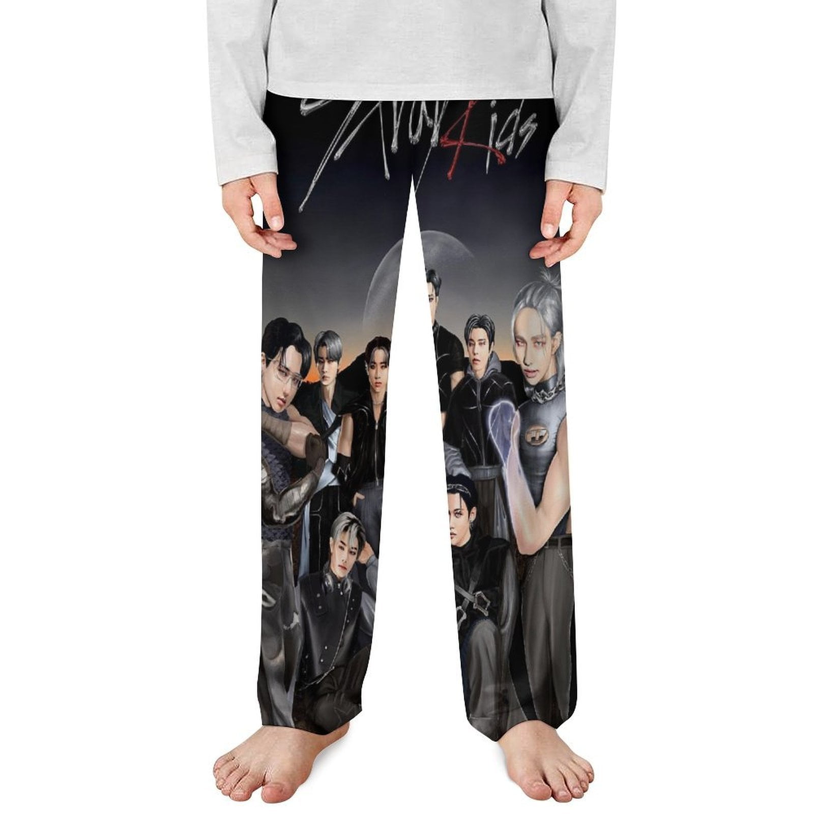 SKZ Stray Korea Ki-DS Pajama Pants Cartoon Casual Lounge PJ Bottoms ...