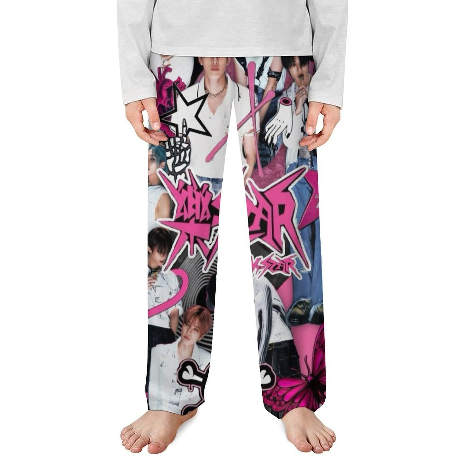SKZ Stray Korea Ki-DS Pajama Pants Cartoon Casual Lounge PJ Bottoms ...