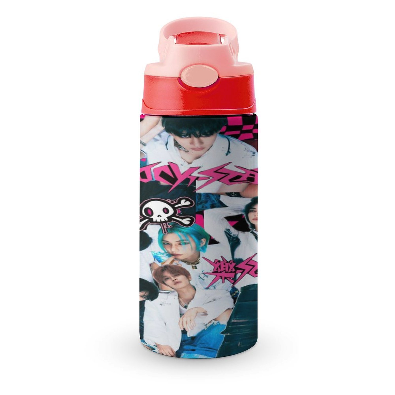 SKZ Stray Korea Ki-DS Water Bottle with Straw Lid Vacuum Insulated ...