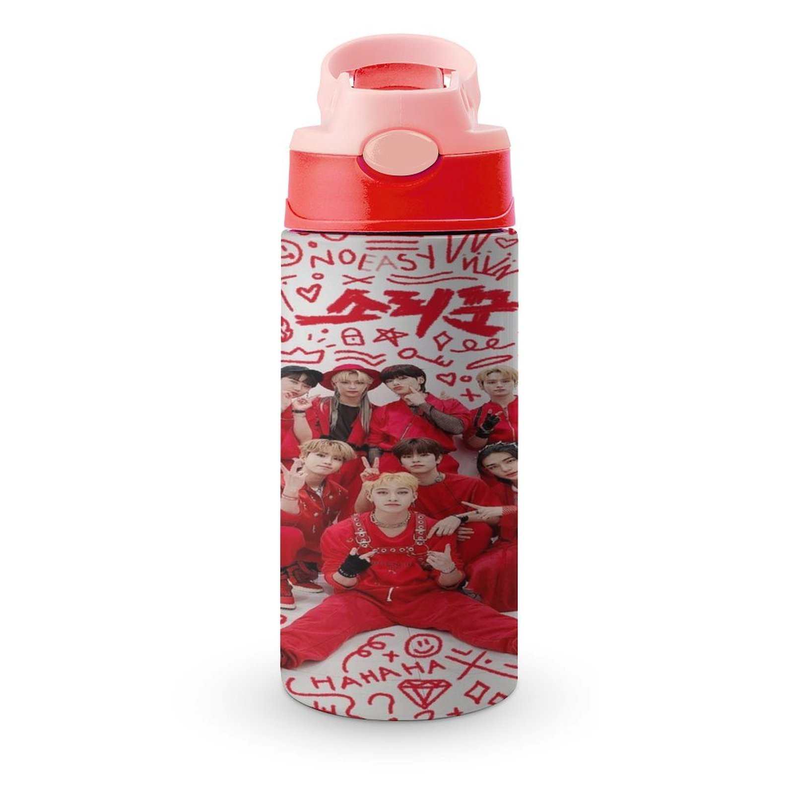 SKZ Stray Korea Ki-DS Water Bottle with Straw Lid Vacuum Insulated ...