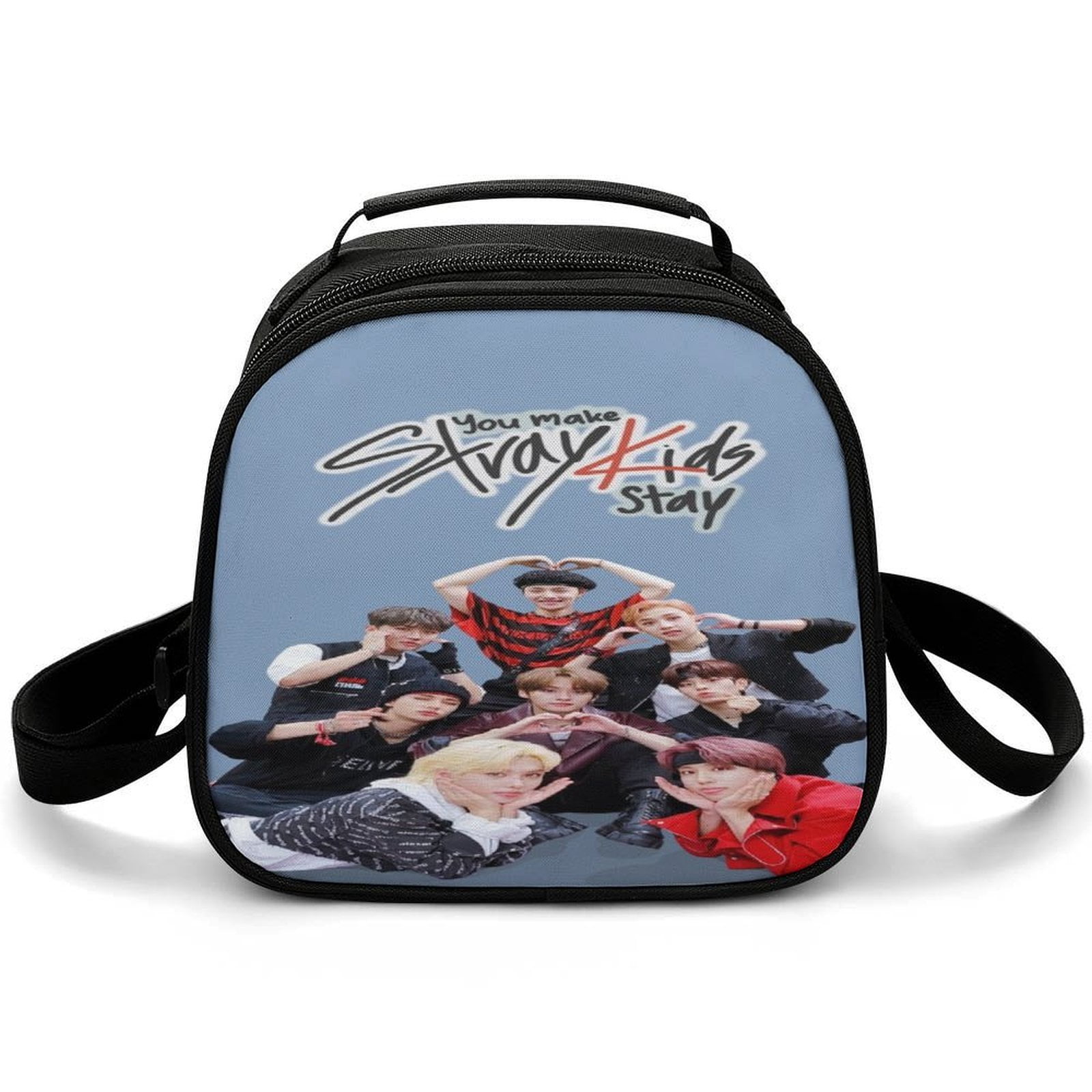 SKZ Stray Korea Ki Lunch Box with Portable Tableware Lunch Bag Reusable ...