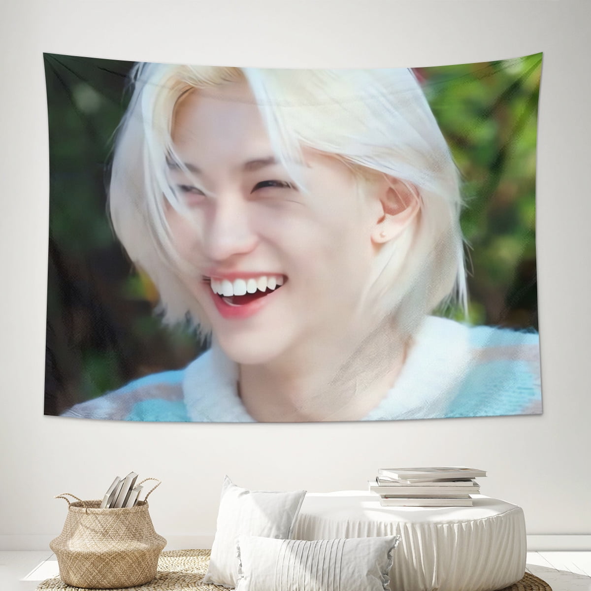 SKZOO Stray K-ids Felix Aesthetic Wall Tapestry - Bright Polyester ...