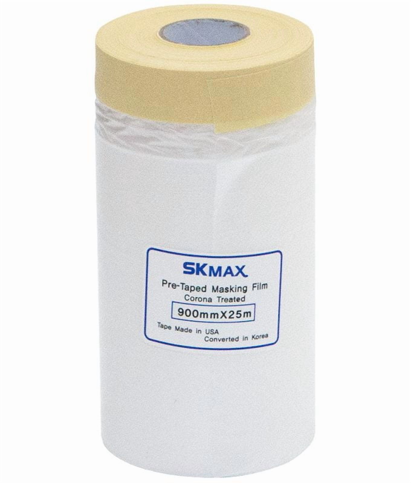 SKmax Pre-Taped Masking, 3/4" Masking Tape with 3 FT Drop Down Film by ...