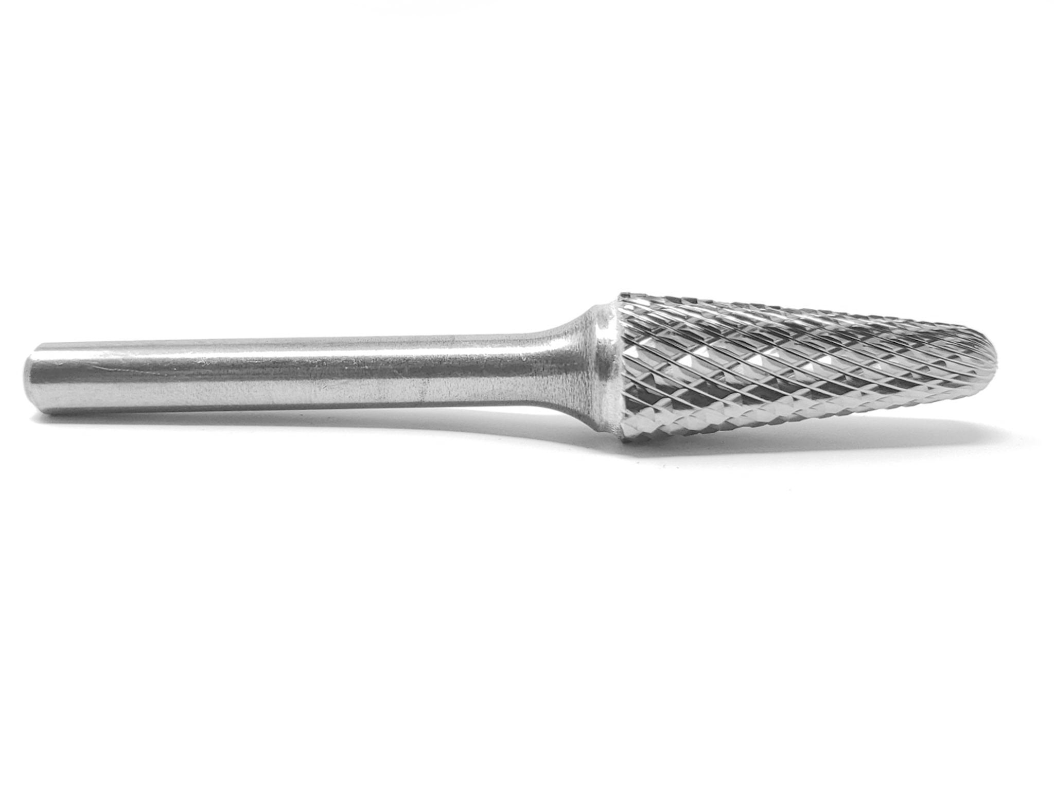 SL-4 Double Cut 14 Degree Taper Radius End 1/2" x 1 1/8" Carbide Burr ...