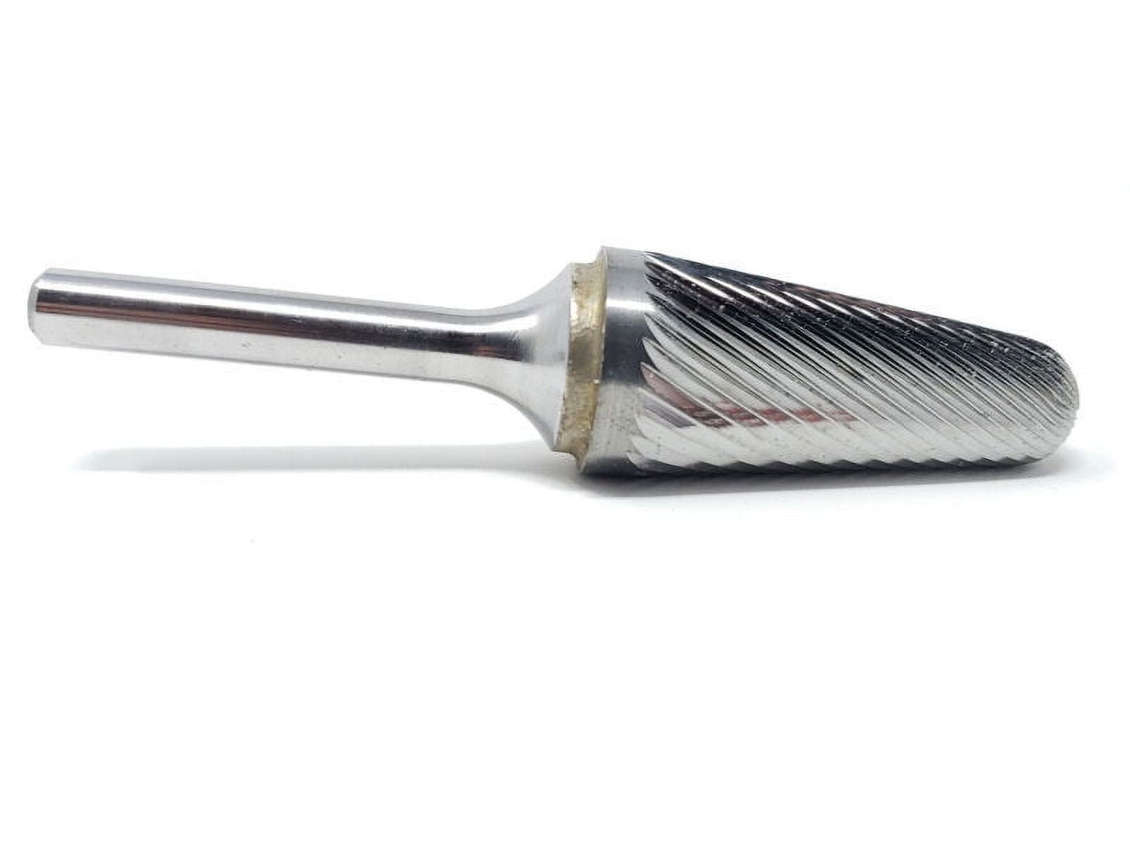 SL-7 Single Cut 14 Degree Taper Radius End 3/4" x 1 1/2" Carbide Burr ...