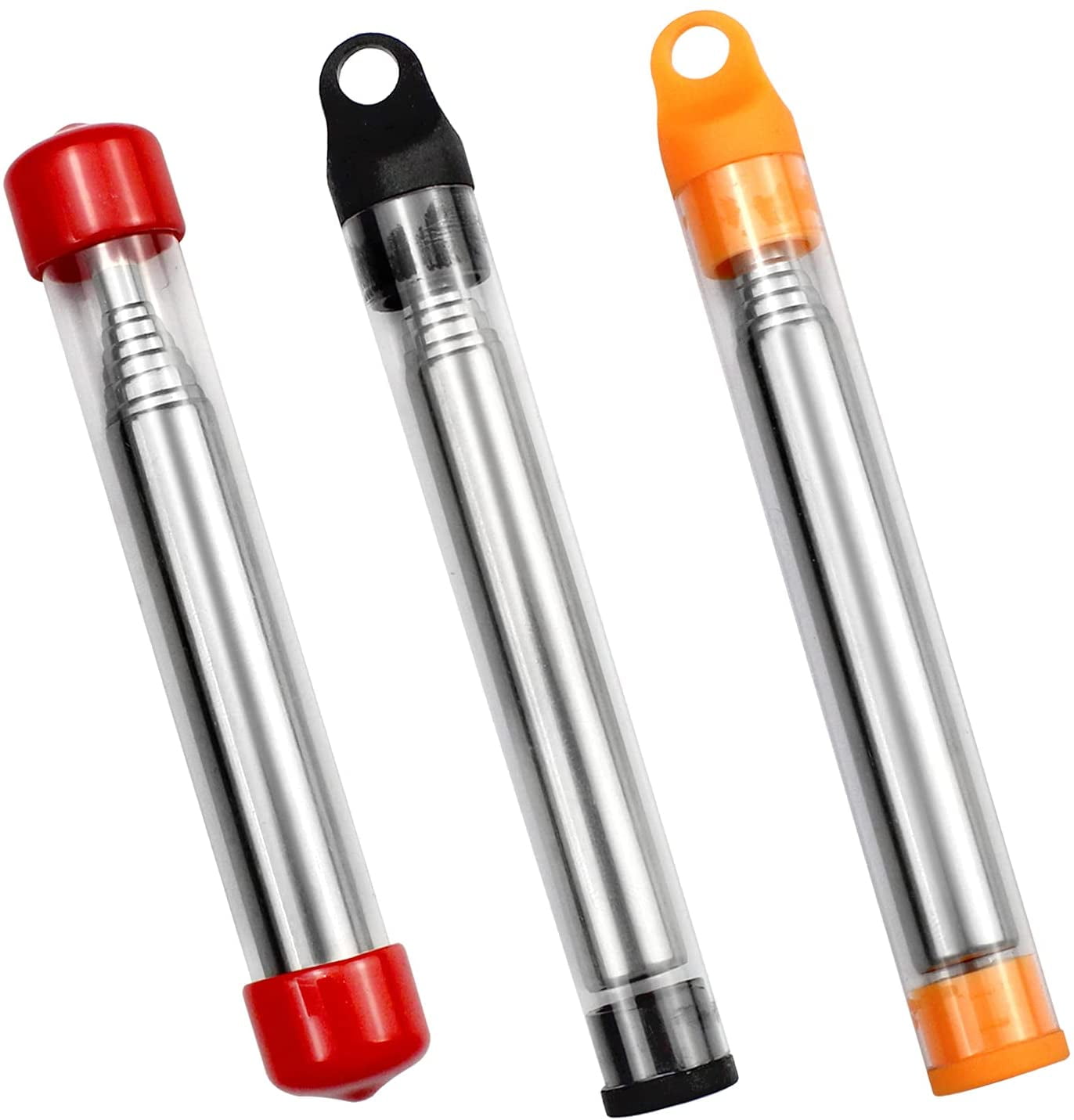 SL.GT 3 Pieces Stainless Steel Fire Tube Telescopic Handheld Bellows ...