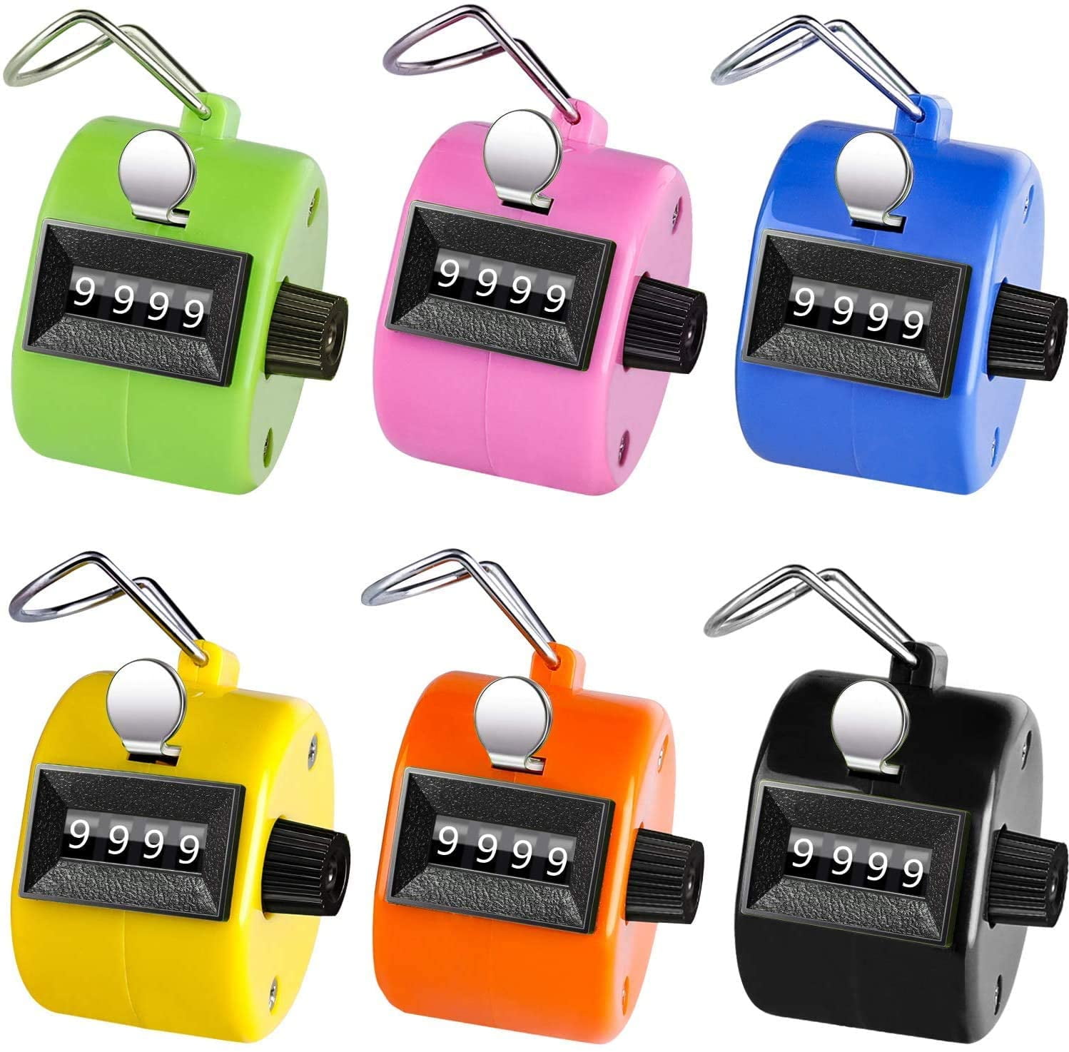 SL.GT,4 Digit Hand Held Tally Counter Digital Mechanical People Clicker ...