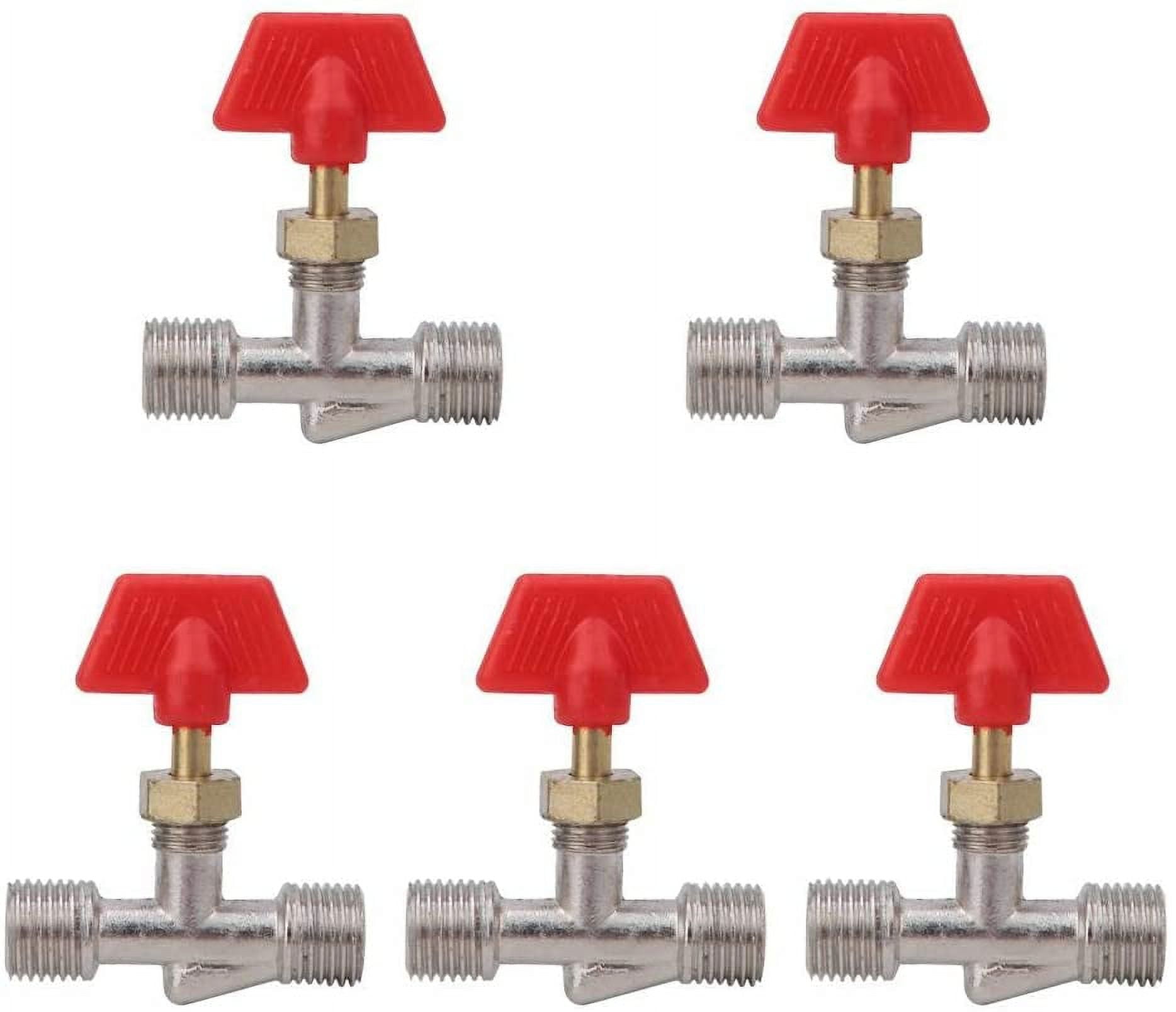 SL.GT 5Pcs Air Compressor Valve Needle Valve 1/4in Float Ball Valve ...