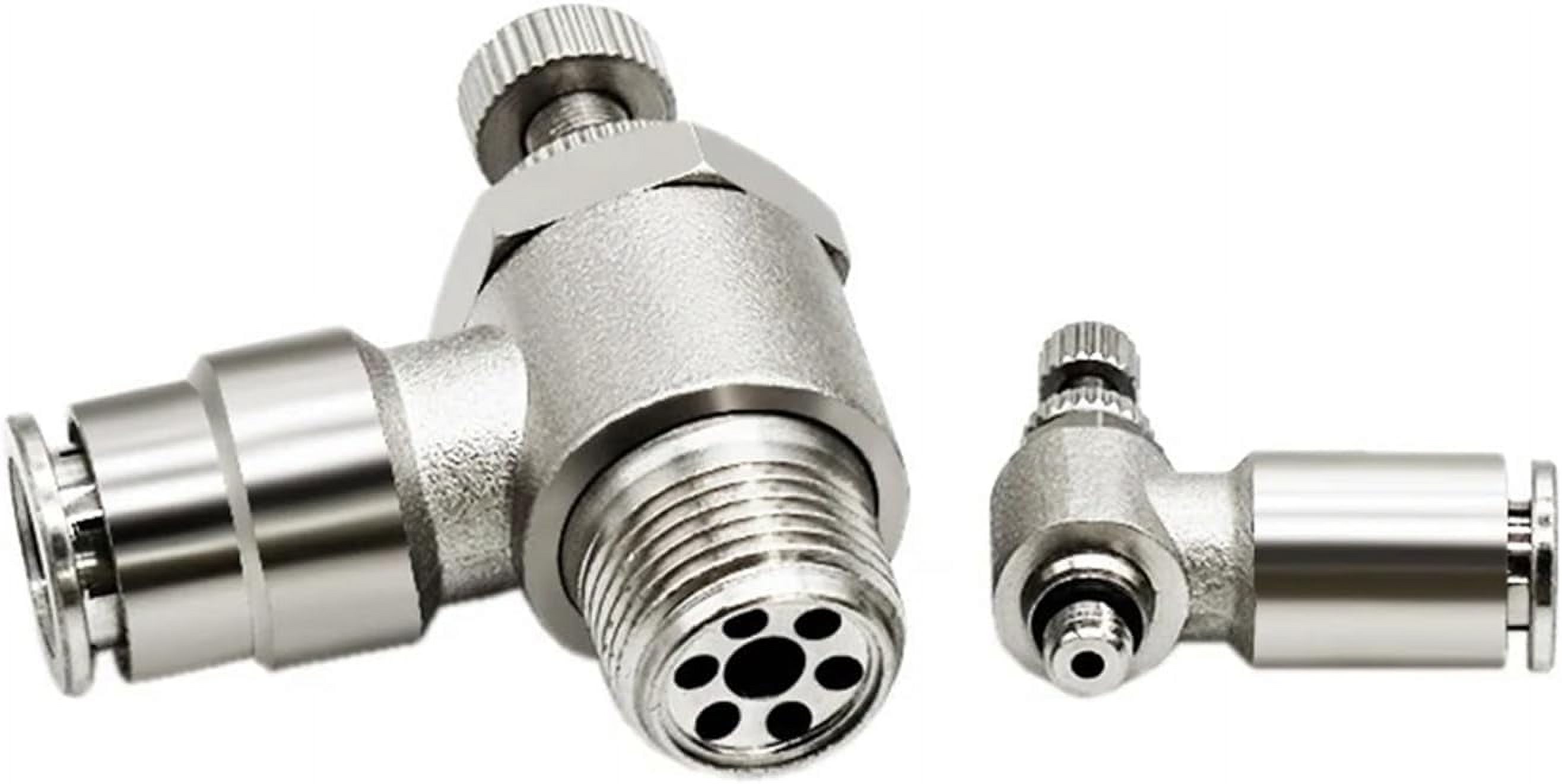 SL Quick-Insertion Gas Pipe Speed Control Valve Throttle Valve 4/6/8/10/12Thread 1/8-1/4-3/8-1/2 ...