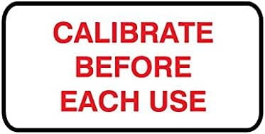 SL1005 Calibrate Before Each Use - Inspection Labels - Red (1000 Pack ...