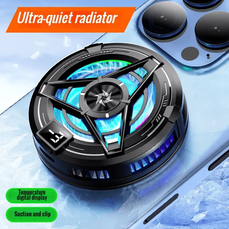 SL17 Magnetic Display Phones Cooler Back-Clip RGB 2 in 1 Game Cooler ...