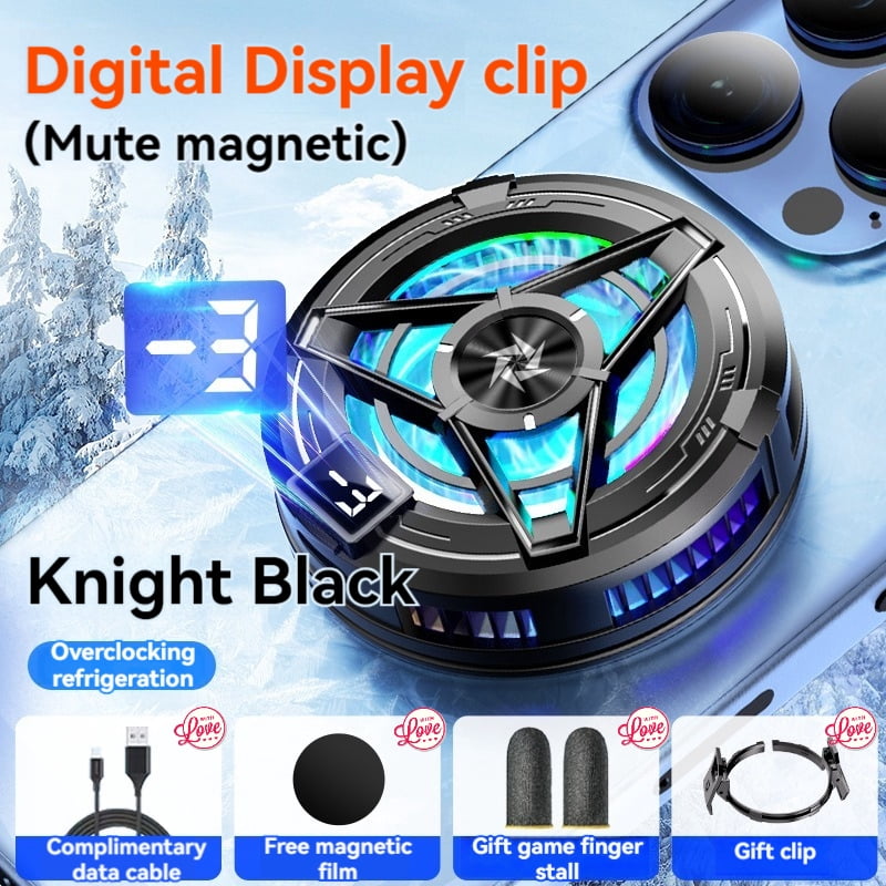 SL17 Mobile Phone Semiconductor Fan Radiator Magnetic/Back-clip 2 IN 1 ...