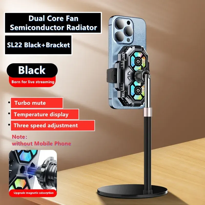 SL22 Mobile Phone Semiconductor Dual Fans Fast Cooling Radiator with ...
