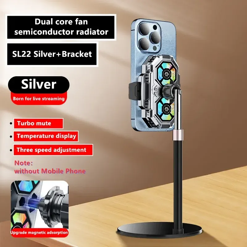 SL22 Mobile Phone Semiconductor Dual Fans Fast Cooling Radiator with ...