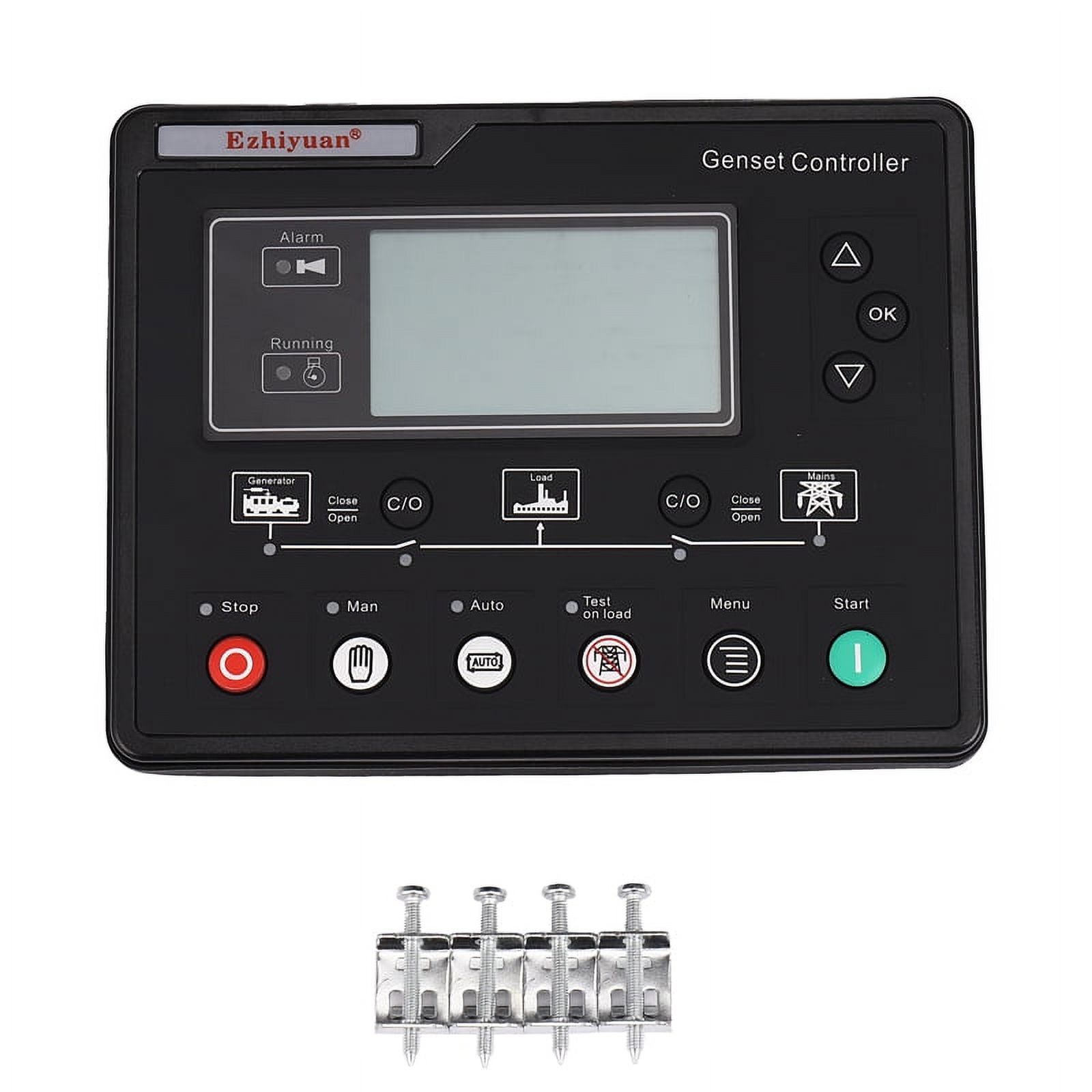 SL6120U Generator Set Controller LCD Automatic Start Genset Control Box Terminal Charge Panel ...