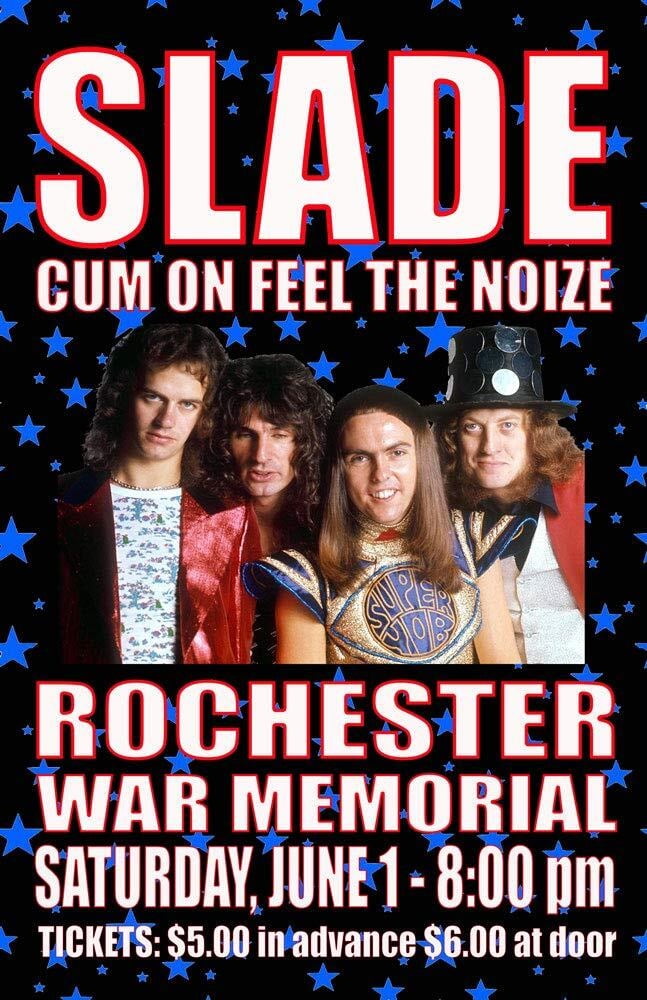 SLADE REPLICA 1974 CONCERT POSTER - Walmart.com