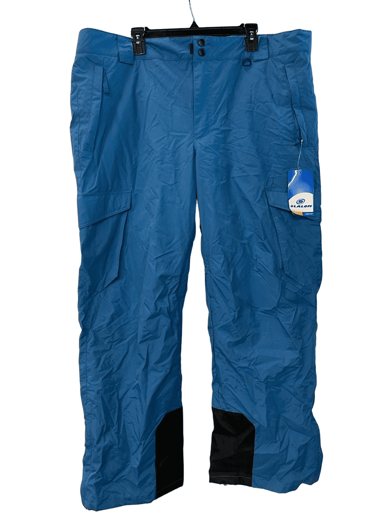 SLALOM Men's Insulated Side-Zip Snow Cargo Pant, Black, 2XL - Walmart.com
