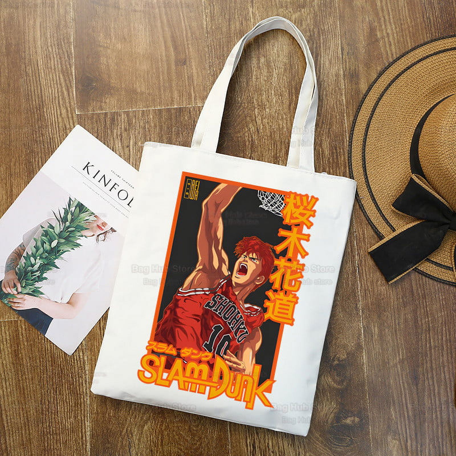 SLAM DUNK Shopping Bag Canvas Shopper Japanese Anime Hanamichi Sakuragi ...
