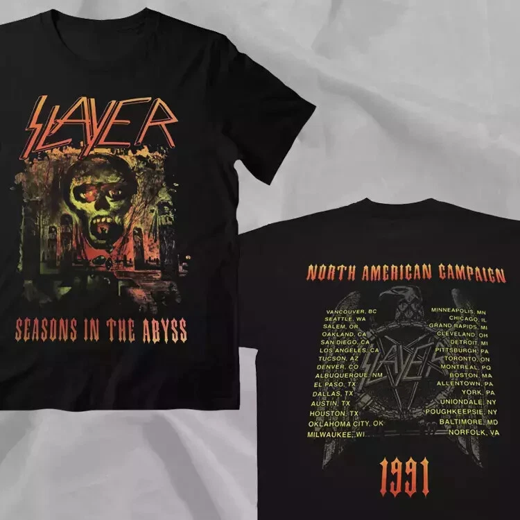 SLAYER BAND SEASONS IN THE ABYSS 1991 TOUR NORTH AMERICAN CAMPAIGN 2 ...