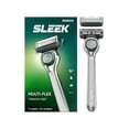 SLEEK 6 Blade Razor for Men with 2 Cartridges | Men's Cartridge Razors ...