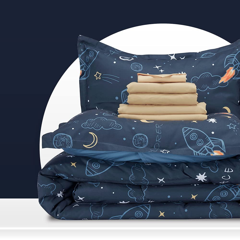 Sleep Zone Kids Twin Bedding Comforter Set - Super Cute & Soft Kids ...